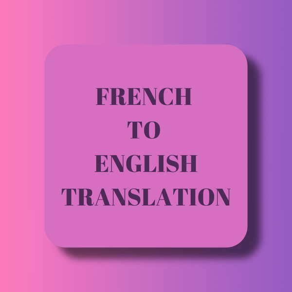 French to English Translation – Authorized Translation India